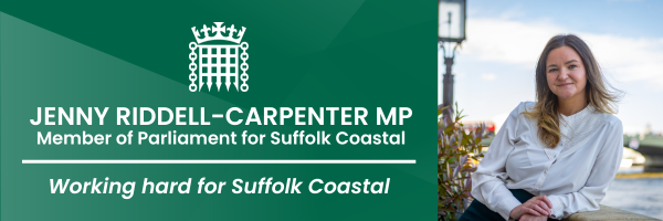 September Newsletter from MP Jenny Riddell-Carpenter – Eyke Parish Council