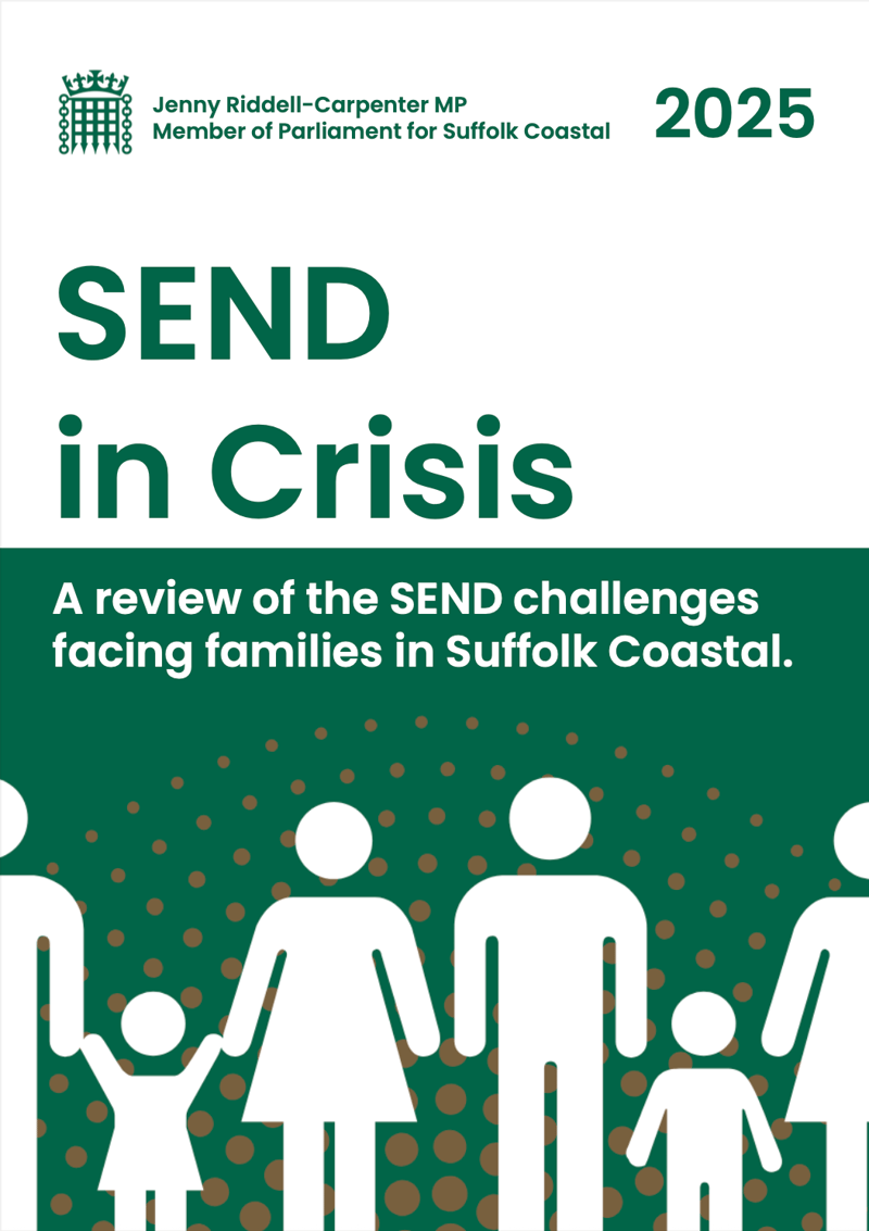 May Newsletter from MP Jenny Riddell-Carpenter – Eyke Parish Council